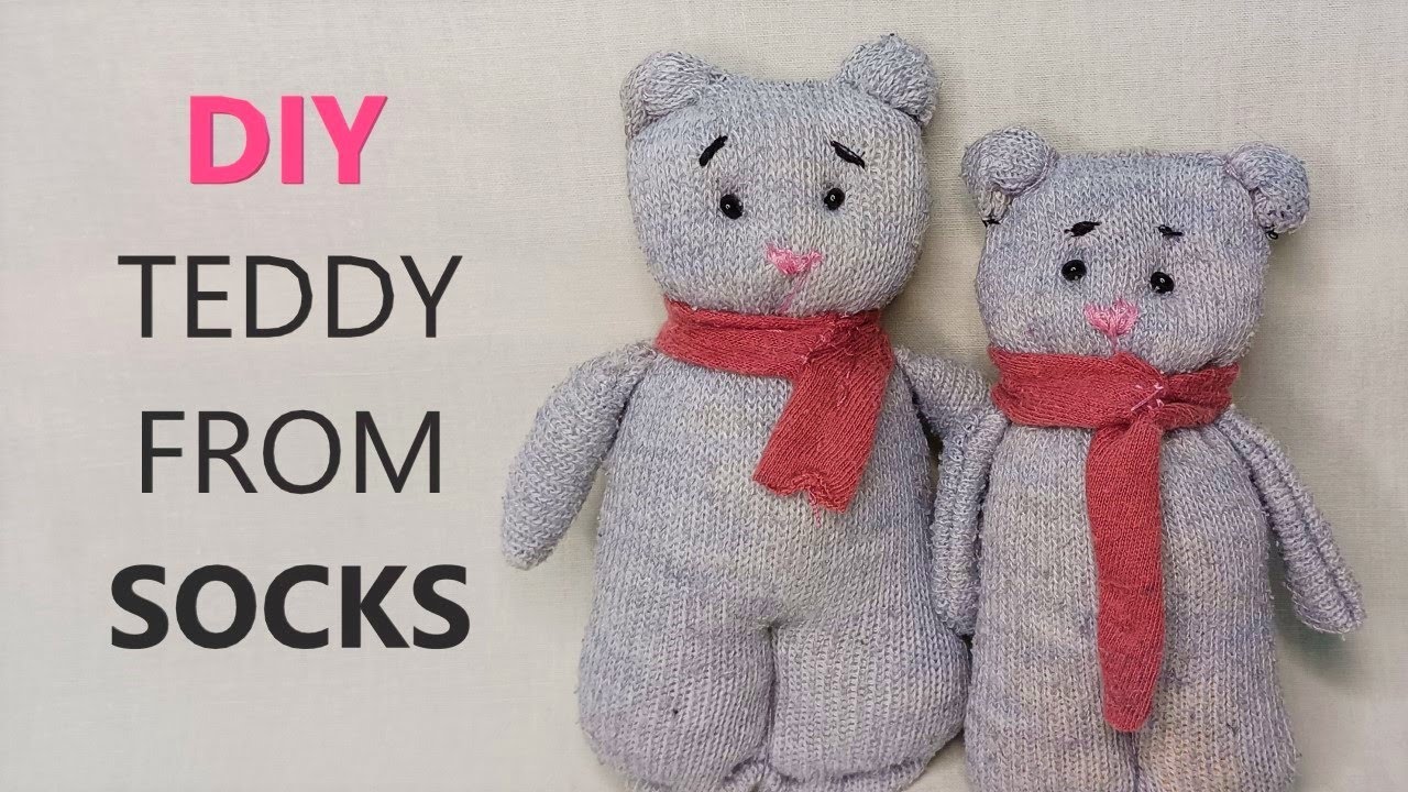 How to make a TEDDY from SOCKS 🧸 || Best From Waste || Craft with Socks ...