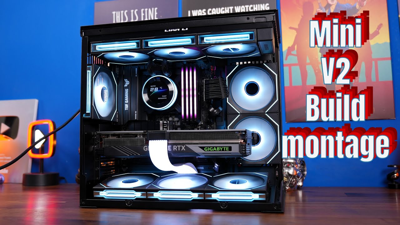 Lian Li O11D Mini V2 PC build montage - YouTube
