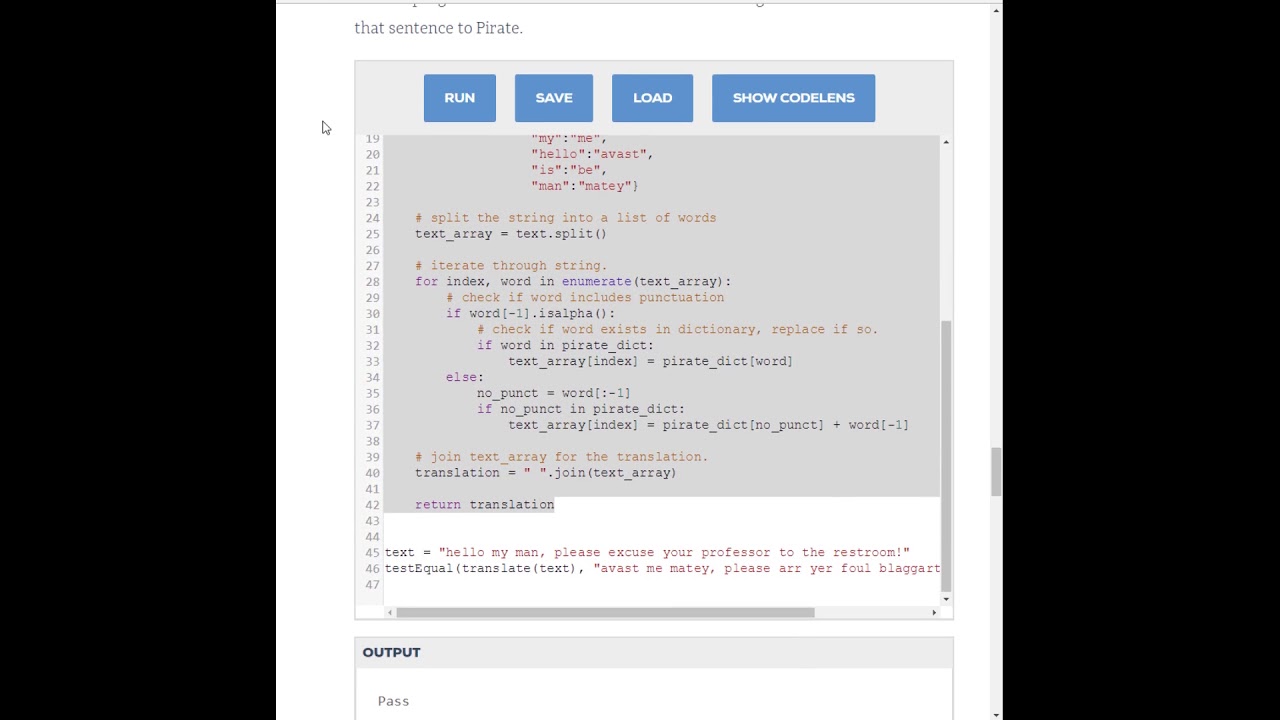 LC101 Think Python Chapter 11 Exercise 1 - YouTube