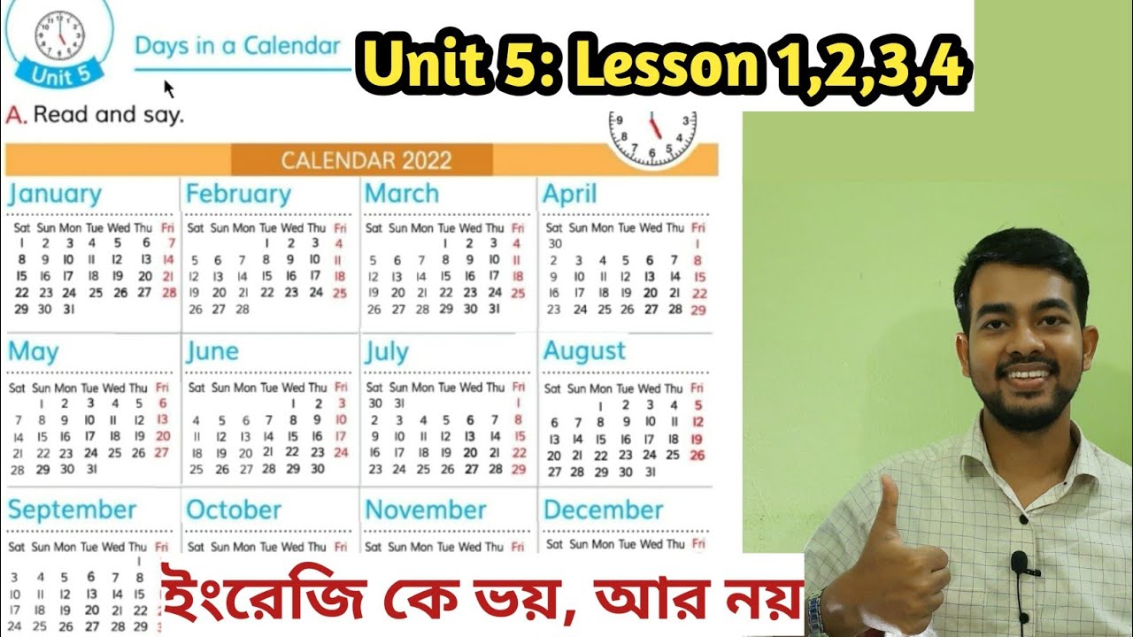 Class Five English। English For Today। Class Five-Unit 5(Lesson 1,2,3,4 ...