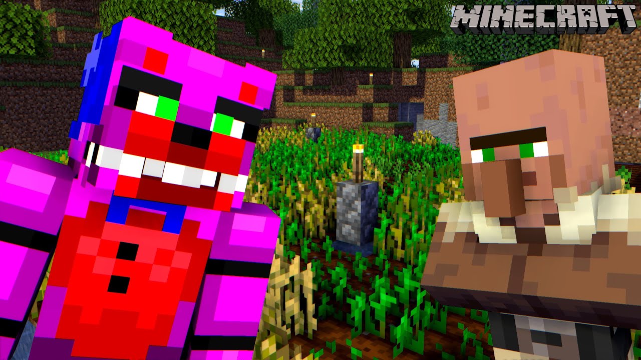 Minecraft FNAF Survival | Expanding The Wheat Farm! [Part 8] - YouTube