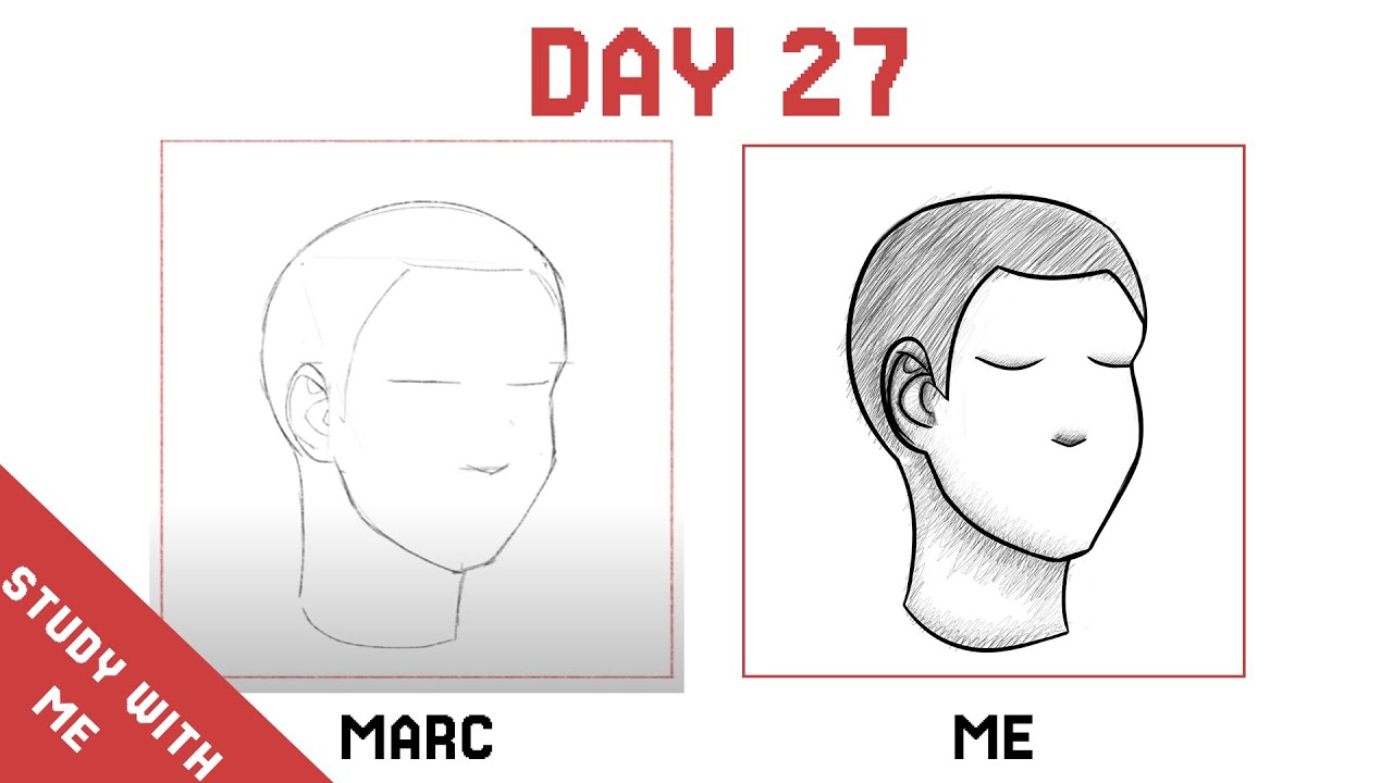 I learn to draw FACES by following Marc Brunet 30 days schedule (day 27 ...