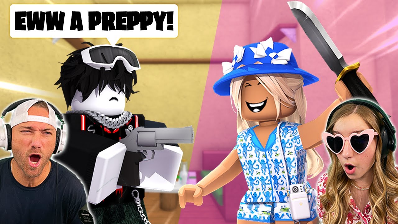 My Dad Pretends To Be A TOXIC BADDIE in Roblox MM2! - YouTube