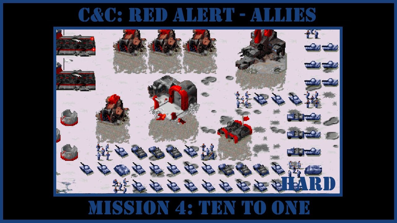 🌍C&C: RED ALERT - Allies - Mission 4: Ten To One - HARD🌍 - YouTube