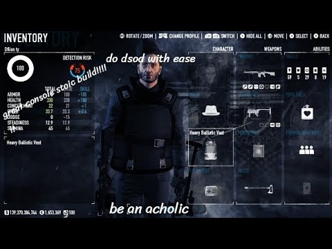 epic console stoic build... (payday 2) - YouTube
