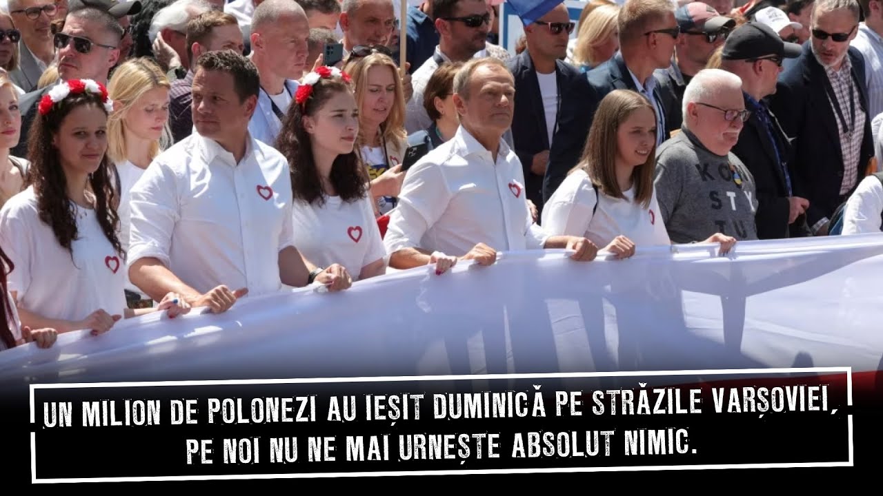 Un milion de polonezi au ieșit duminică pe străzile Varșoviei, pe noi ...