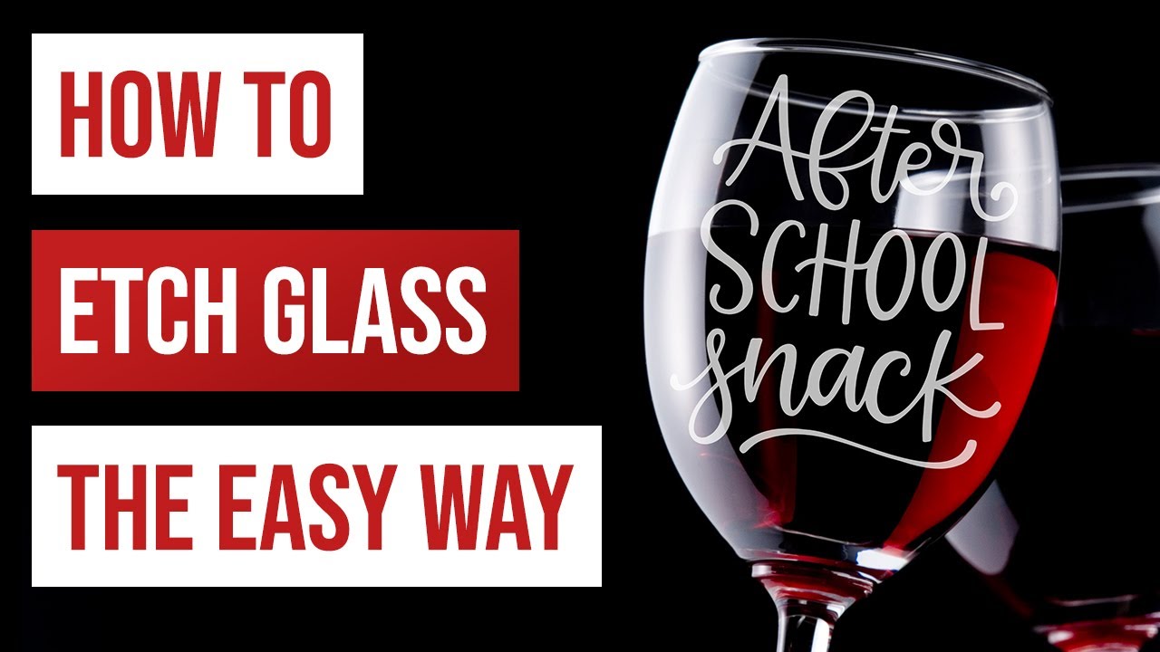 🍷 How to Etch Glass the Easy Way - YouTube