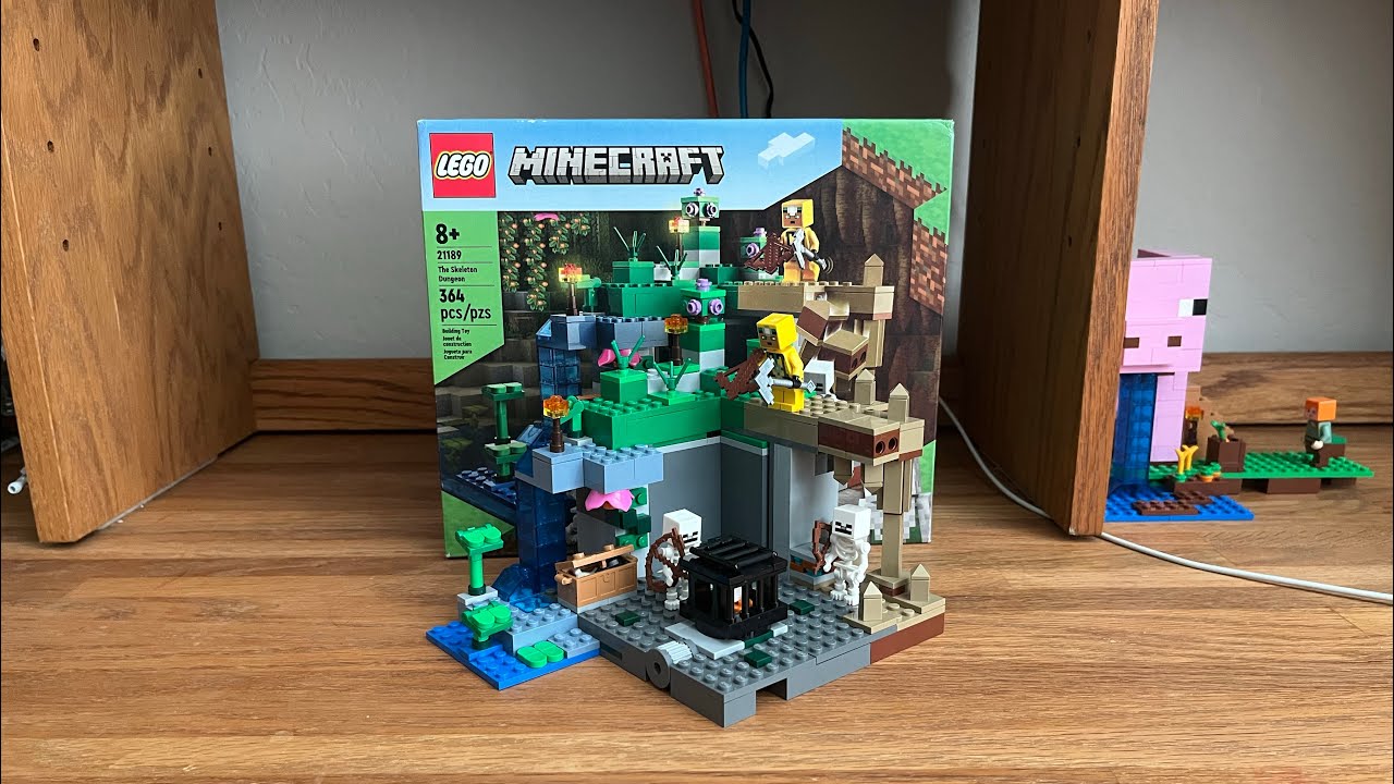 Lego Minecraft Skeleton dungeon review - YouTube