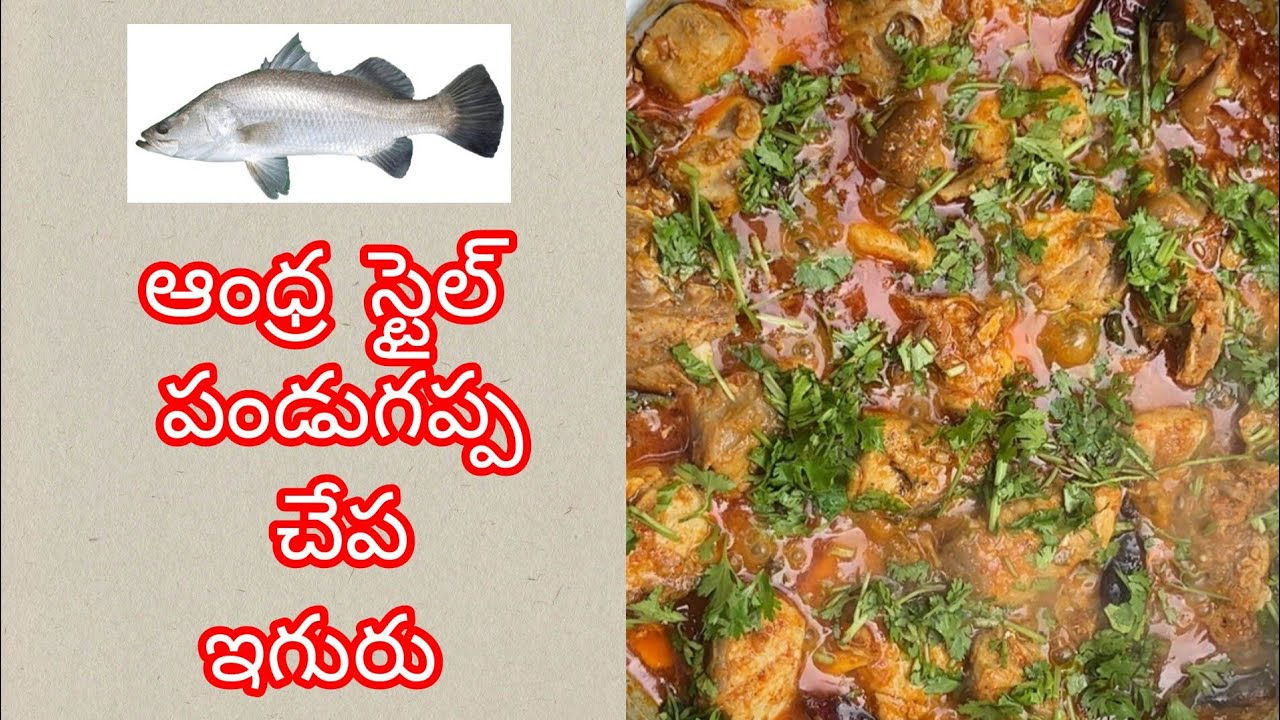 Pandugappa chepa iguru in Telugu|| పండుగప్ప చేప ఇగురు తెలుగులో # ...