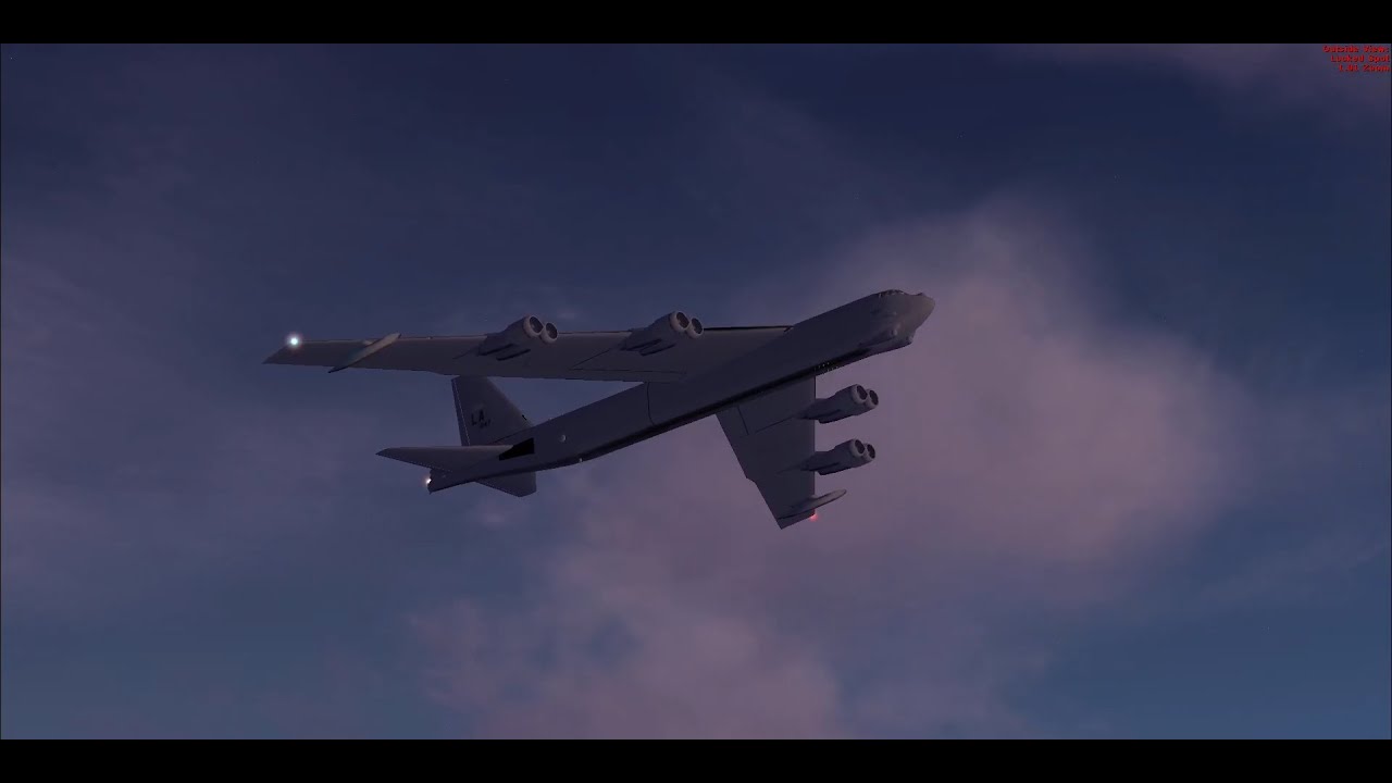 Boeing B-52 Stratofortress ( FULL FLIGHT ) Edwards Air Force Base ...