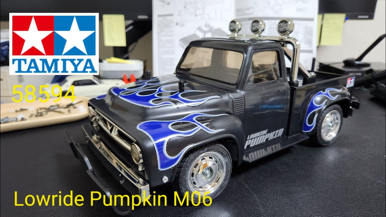 Tamiya 58594 rc car lowride pumpkin m06 build / 타미야 로우라이드 펌프킨 조립 - YouTube