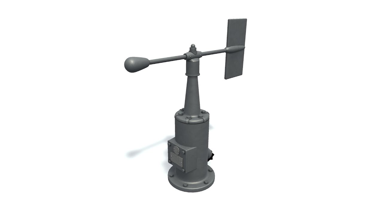 3D model. Wind sensor C. - YouTube