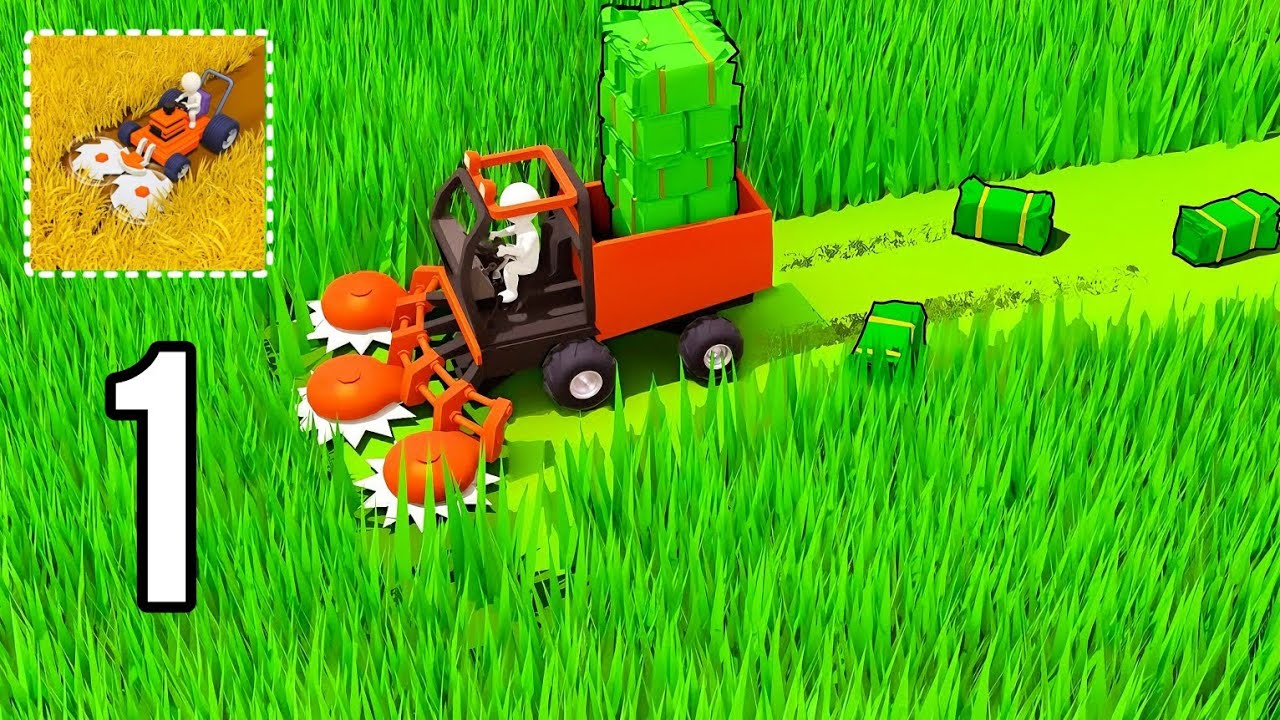 Stone Grass Mowing Simulator - Gameplay Android And iOS - YouTube