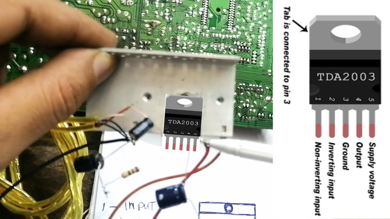 بديل واحد لجميع ايسهات الصوت #TDA2003 - YouTube
