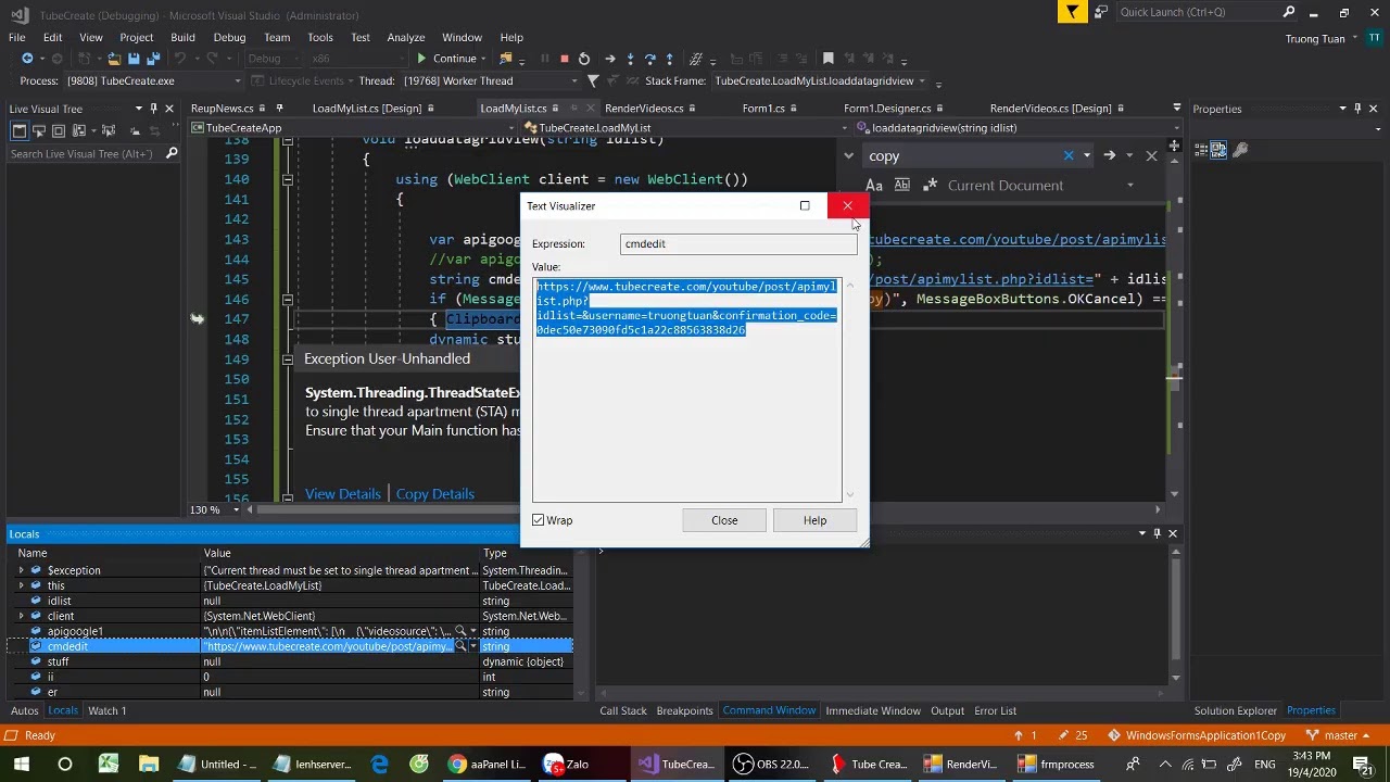 Load Data From Mysql Php To Winform Part 3 C By Api Youtube