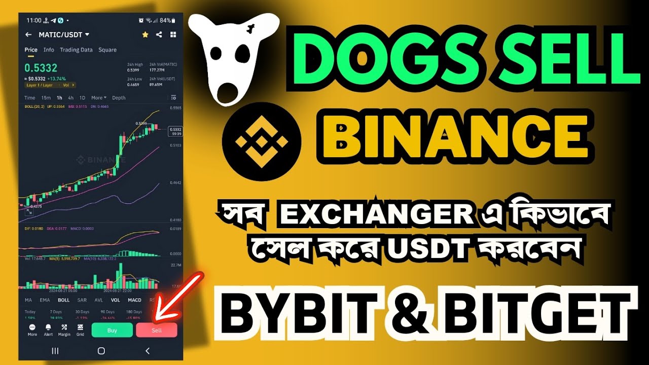 Dogs Token Sell Binance || Bybit & Bitget Exchange Sell || Dogs ...