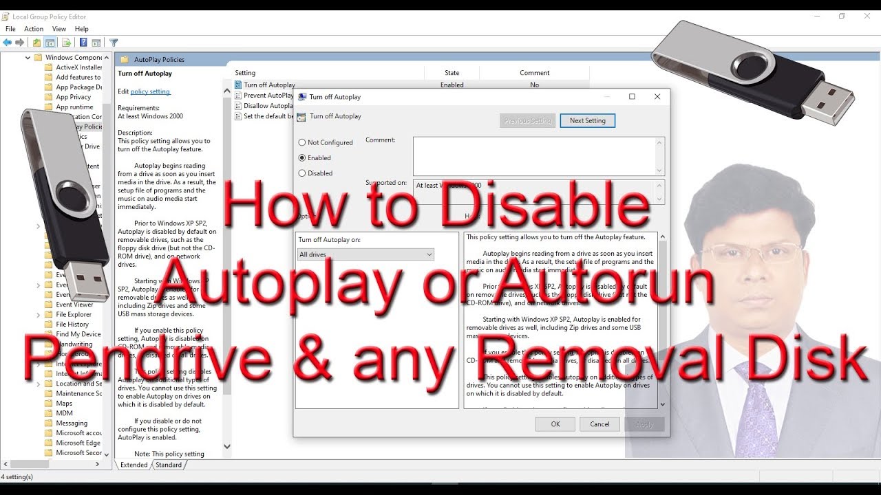 How to Disable Autoplay or Autorun Pendrive, Memory Card,and any others ...