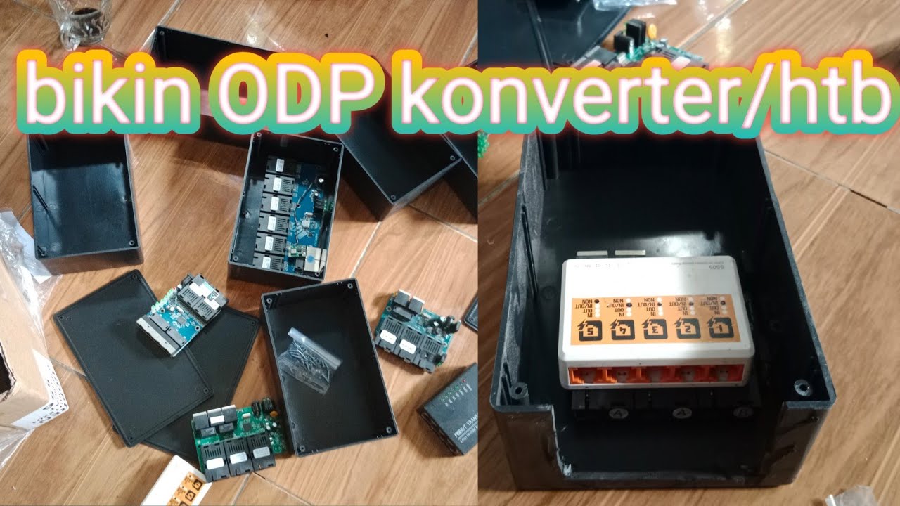 membuat box odp htb/konverter - YouTube