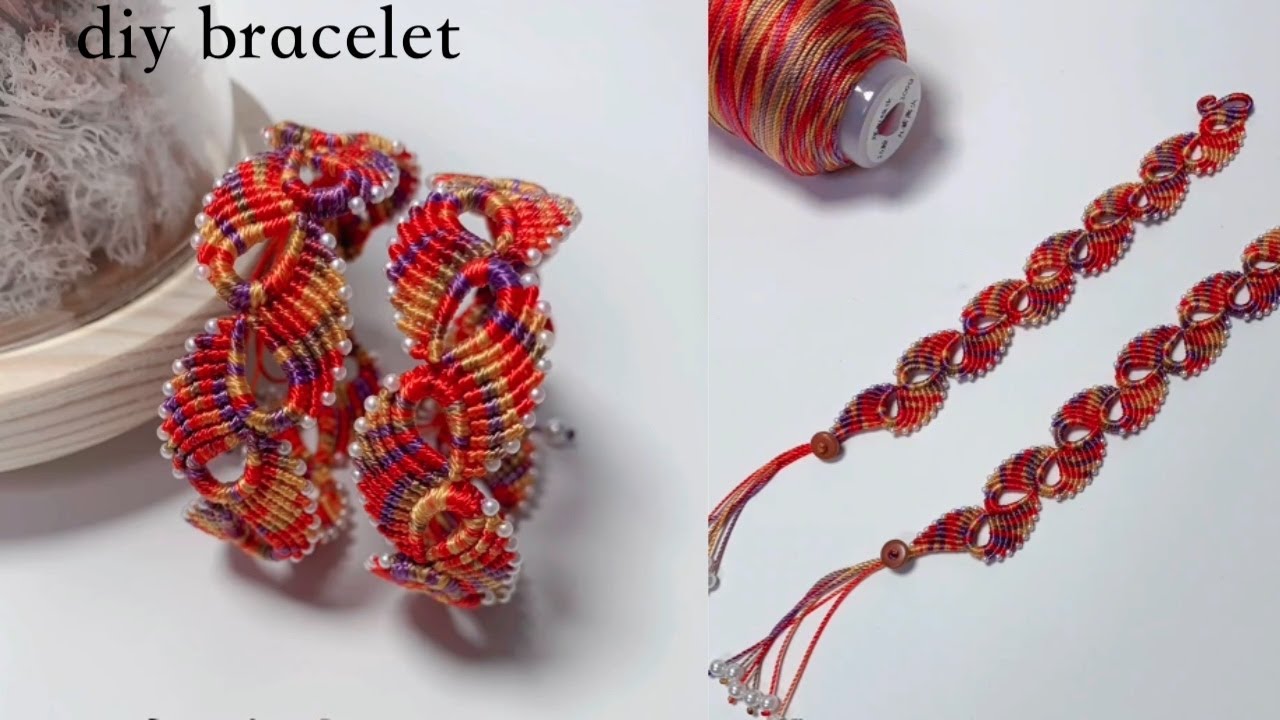 how to make cute bracelets｜handmade bracelet with thread｜trending ...