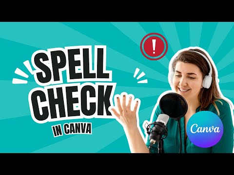 How to spell check in Canva! - YouTube
