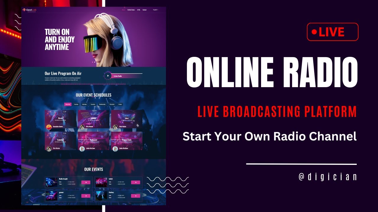 Start Your Online Music Channel, Streaming Audio, Live Programs | Live ...