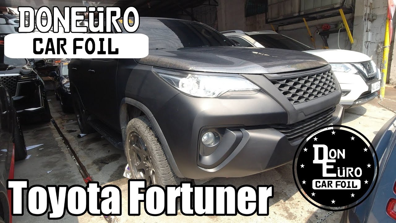 Car Foil Wrap for Toyota Fortuner by DonEuro Car Foil Manila - YouTube