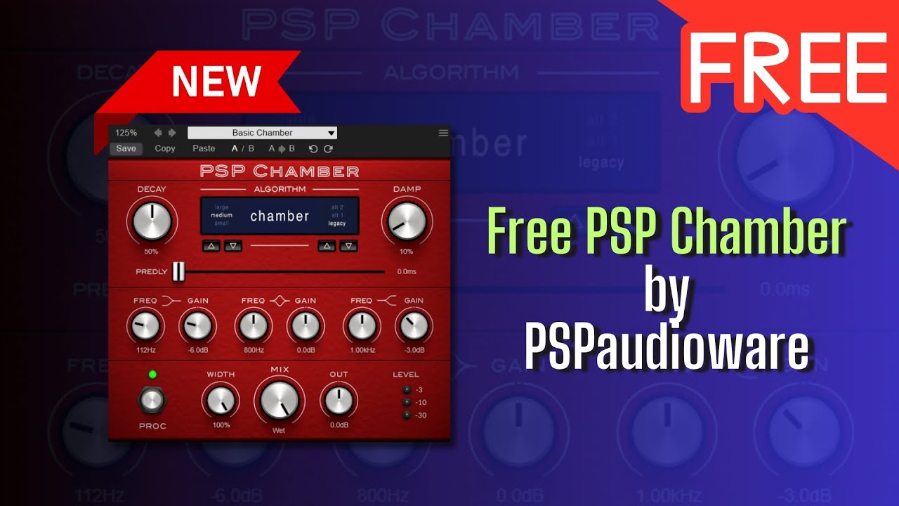 AMAZING NEW FREE Plugin! Free PSP Chamber by PSPaudioware - Sound Demo - YouTube