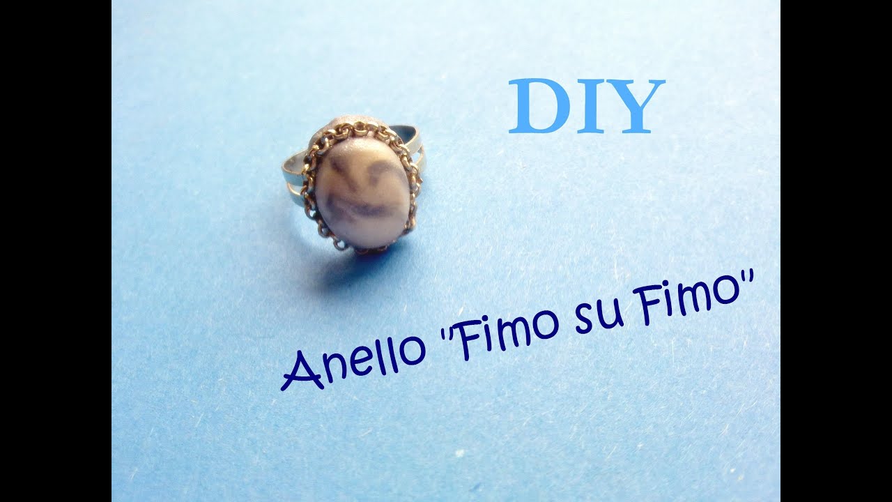 Anello "Fimo su Fimo" ¤ "Fimo on Fimo" Ring - Polymer Clay Tutorial ...