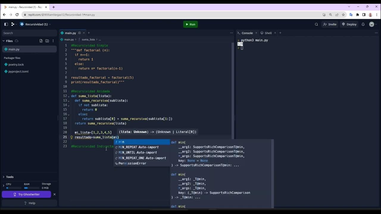7. Python Funciones - Recursividad - YouTube