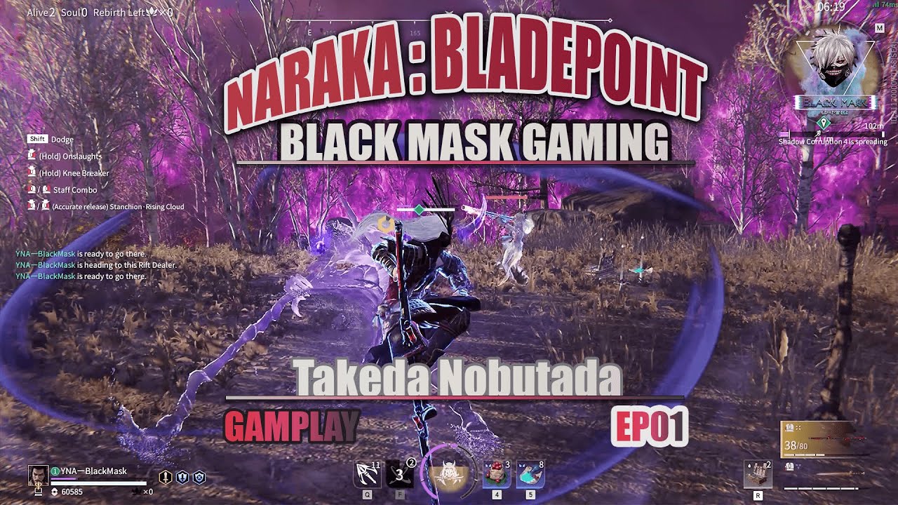 NARAKA: BLADEPOINT | Takeda Nobutada Gameplay EP01 - YouTube