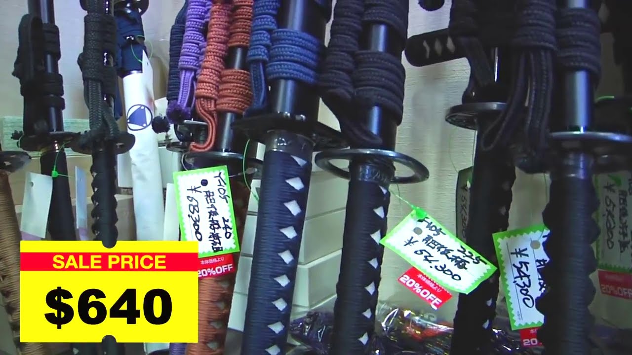 real KATANA SHOP in TOKYO - YouTube