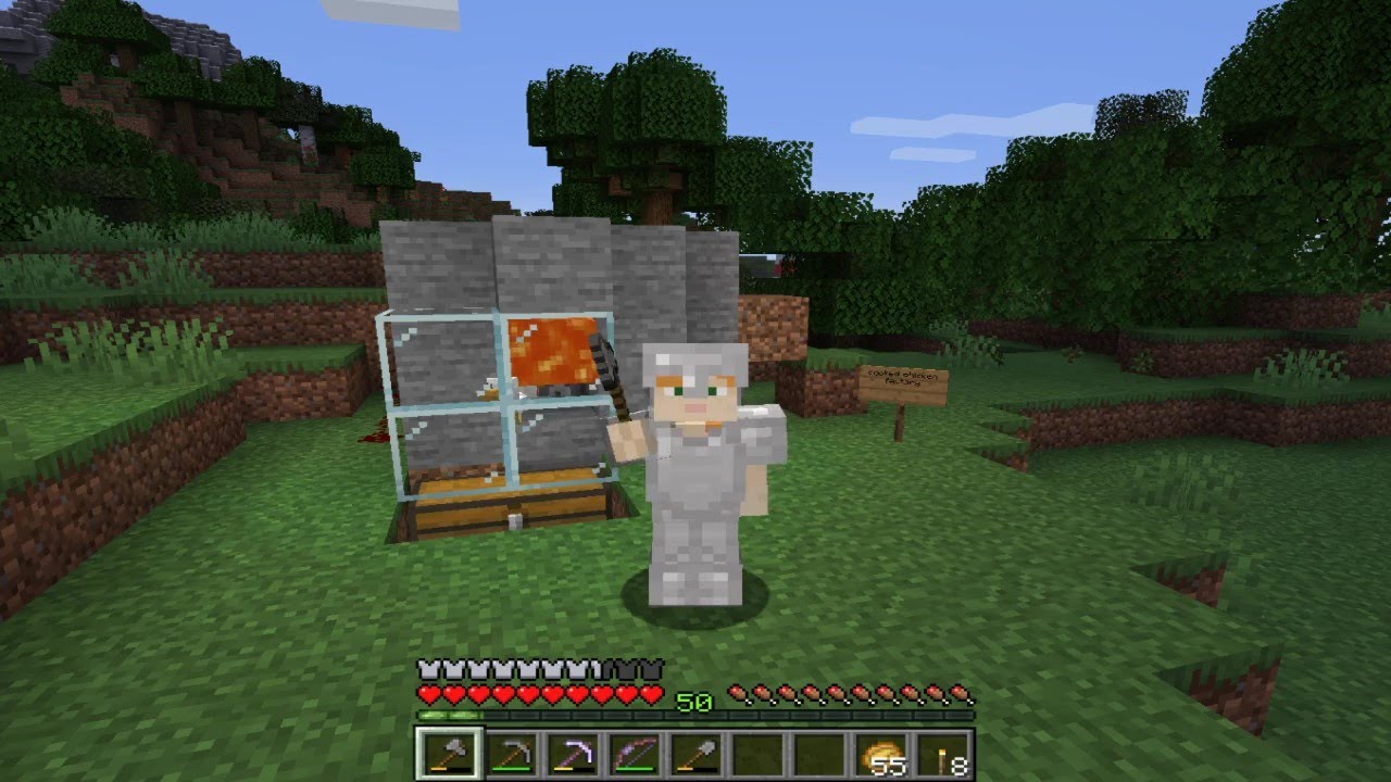 Minecraft Daily - Chicken Factory, Building and Testing - YouTube
