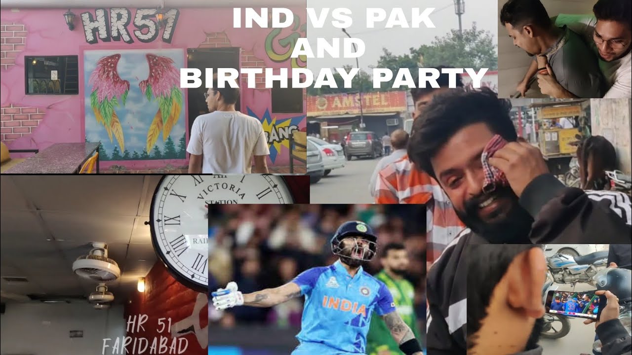 Ind VS Pak And Birthday party | #indvspak #trending #birthday # ...