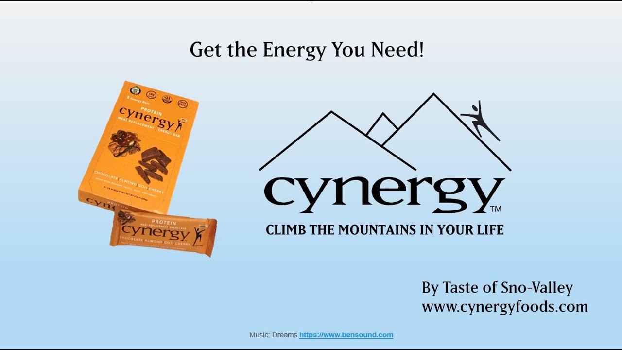 Cynergy™ Energy Bars - for the Energy you Need to Climb Your Mountains ...