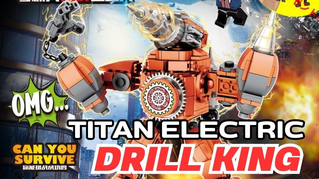 SKIBIDI : ตัวต่อเซท titan electric drill king เซอร์ไพร์ย้อนหลังวันเด็กน้องบลู เจอแบบนี้จะชอบไหม ...