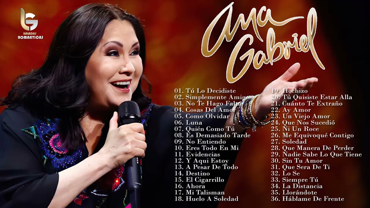 ANA GABRIEL SUS MEJORES CANCIONES - ANA GABRIEL 30 GRANDES ÉXITOS MIX ...