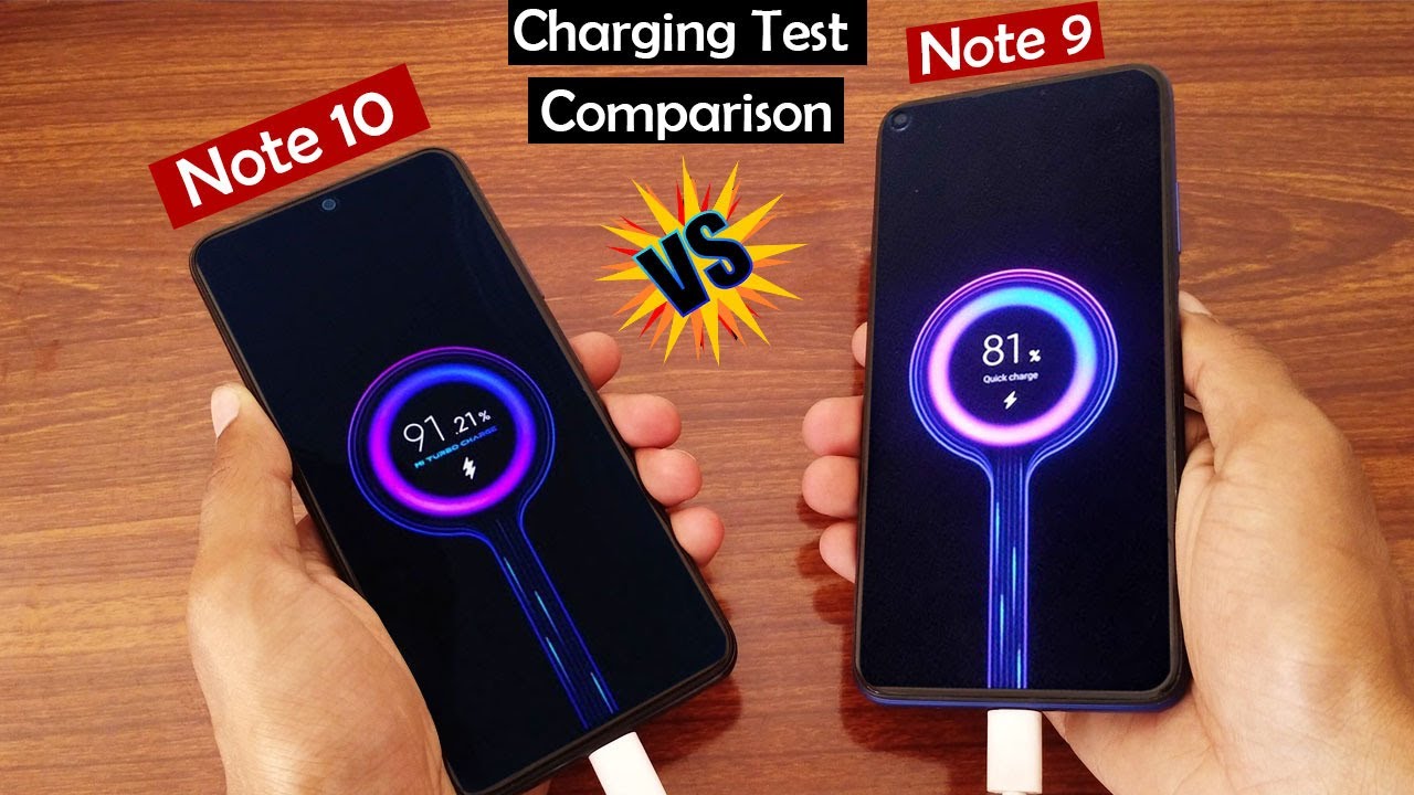 Redmi Note 10 vs Redmi Note 9 Fast Charging Test | 18W vs 33W 🔥 - YouTube
