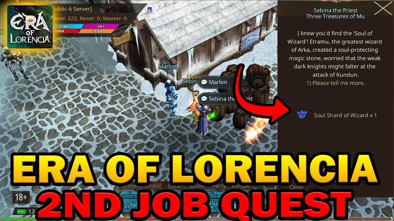 ERA OF LORENCIA - TIPS & GUIDE FOR BEGINNERS | HOW OT 2ND JOB QUEST ...