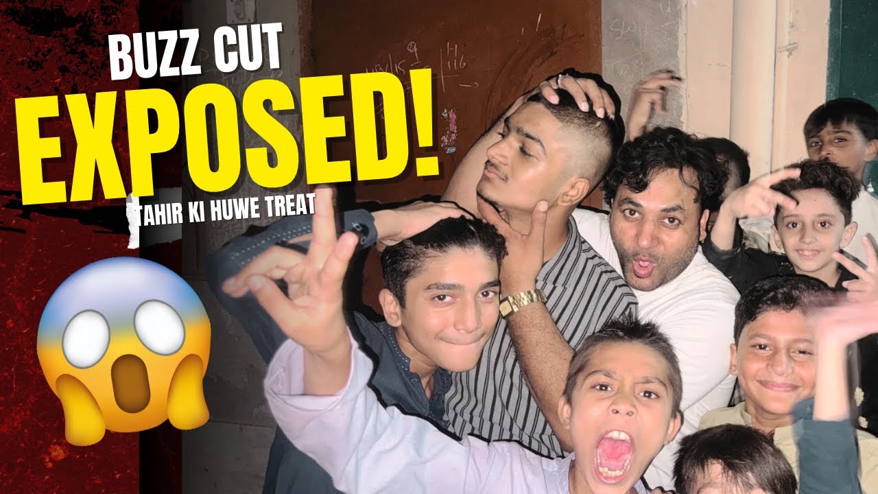 Buzz Cut Gone Wrong 😭 | Tahir Nay Karwa Li Tend 👼 | Funny Haircut ...