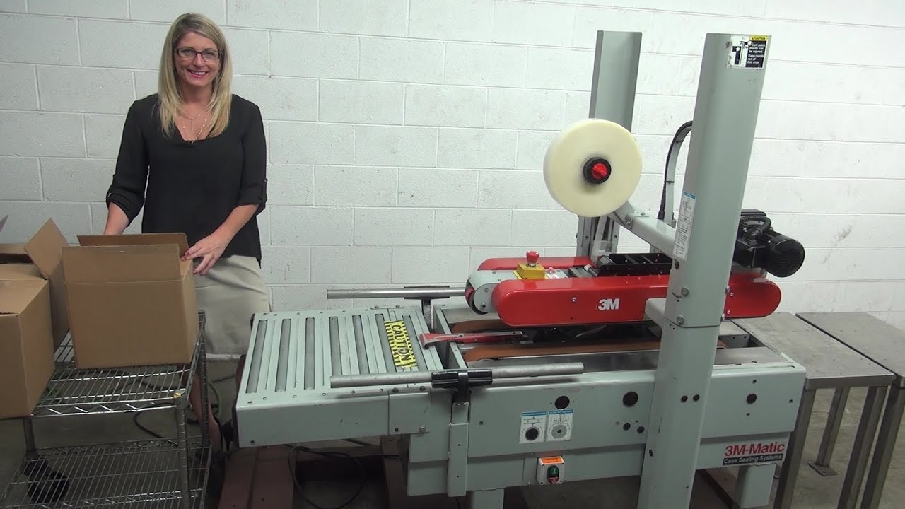 3M Model 700R Semi-Auto Random Top and Bottom Case Taper Demonstration ...