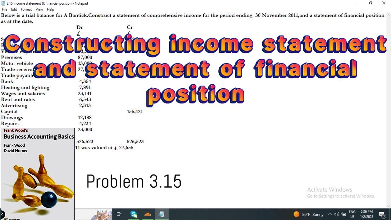 Business Accounting basics(4) Statement of comprehensive income and ...