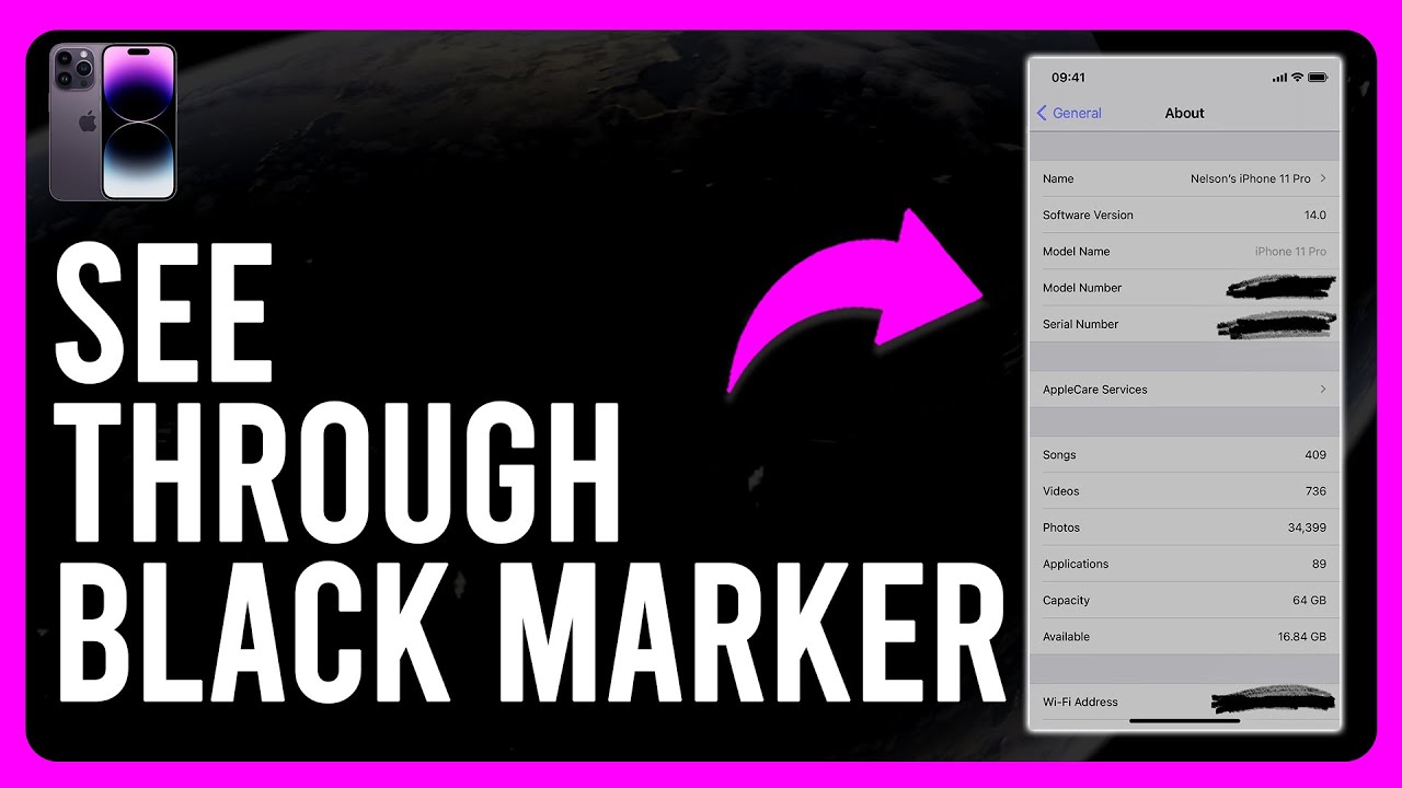 How to See Through Black Marker on iPhone (Step-by-Step) - YouTube