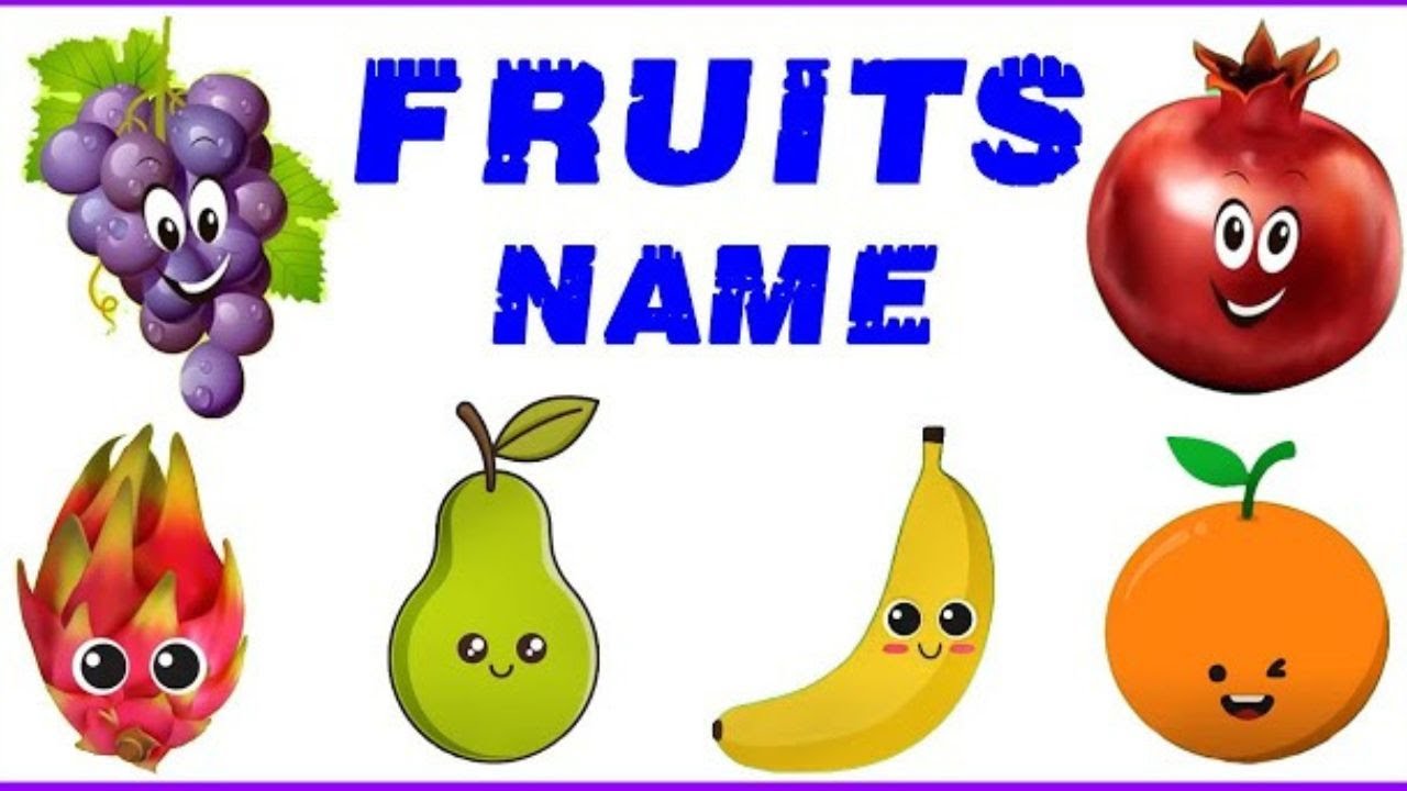 Fruits Names | Learn Fruits Name with Colors Names#viral #Learning # ...