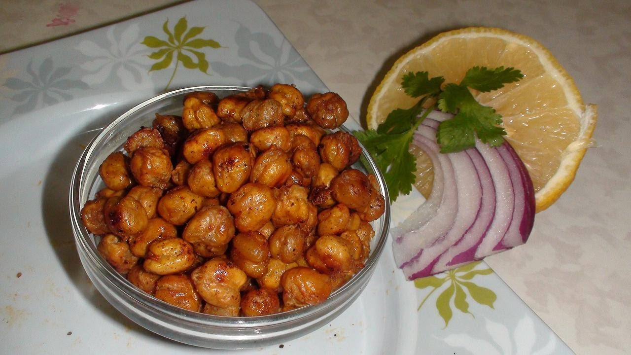 Roasted Chickpeas or Garbanzo Beans recipe video - Chhole Chana Garam ...