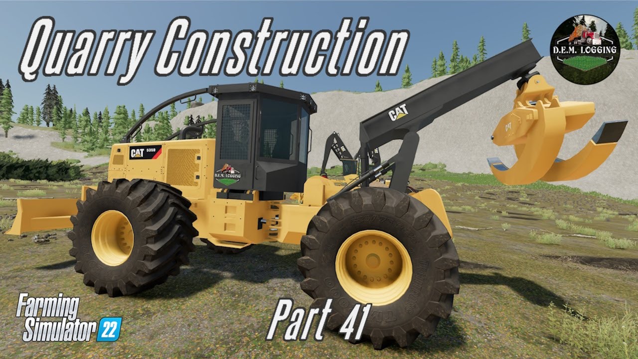 Building a Limestone Quarry Part 41 - Farming Simulator 22 - YouTube