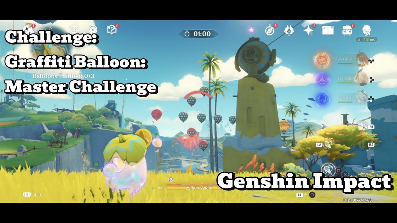 [Genshin Impact Challenge] Graffiti Balloon: Master Challenge ...