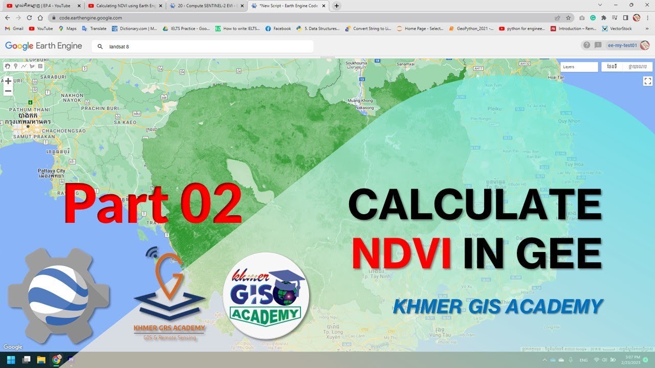 [GEE 04b] - Calculate NDVI Using Sentinel 2 data in Google Earth Engine ...