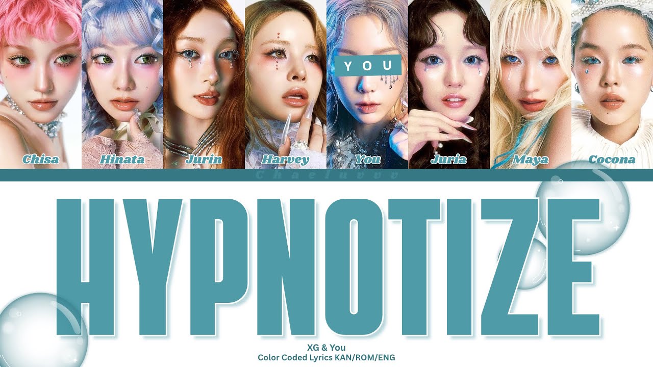 XG - HYPNOTIZE // You as a Member // KARAOKE // (8 Members Ver.) Color ...
