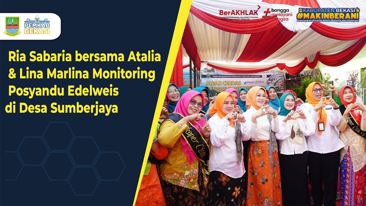 Ria Sabaria bersama Atalia & Lina Uu Monitoring Posyandu Edelweis di ...