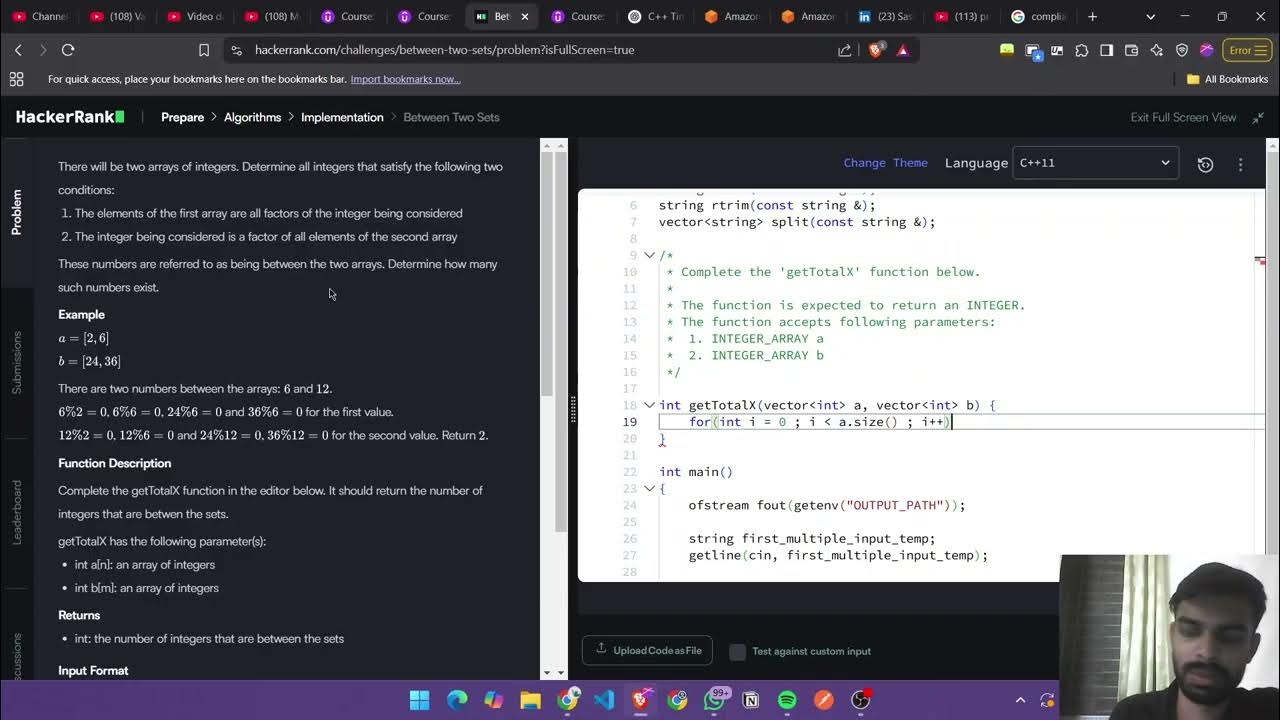 Programming until I land a job | Day 13 | Hackerrank | C++ - YouTube